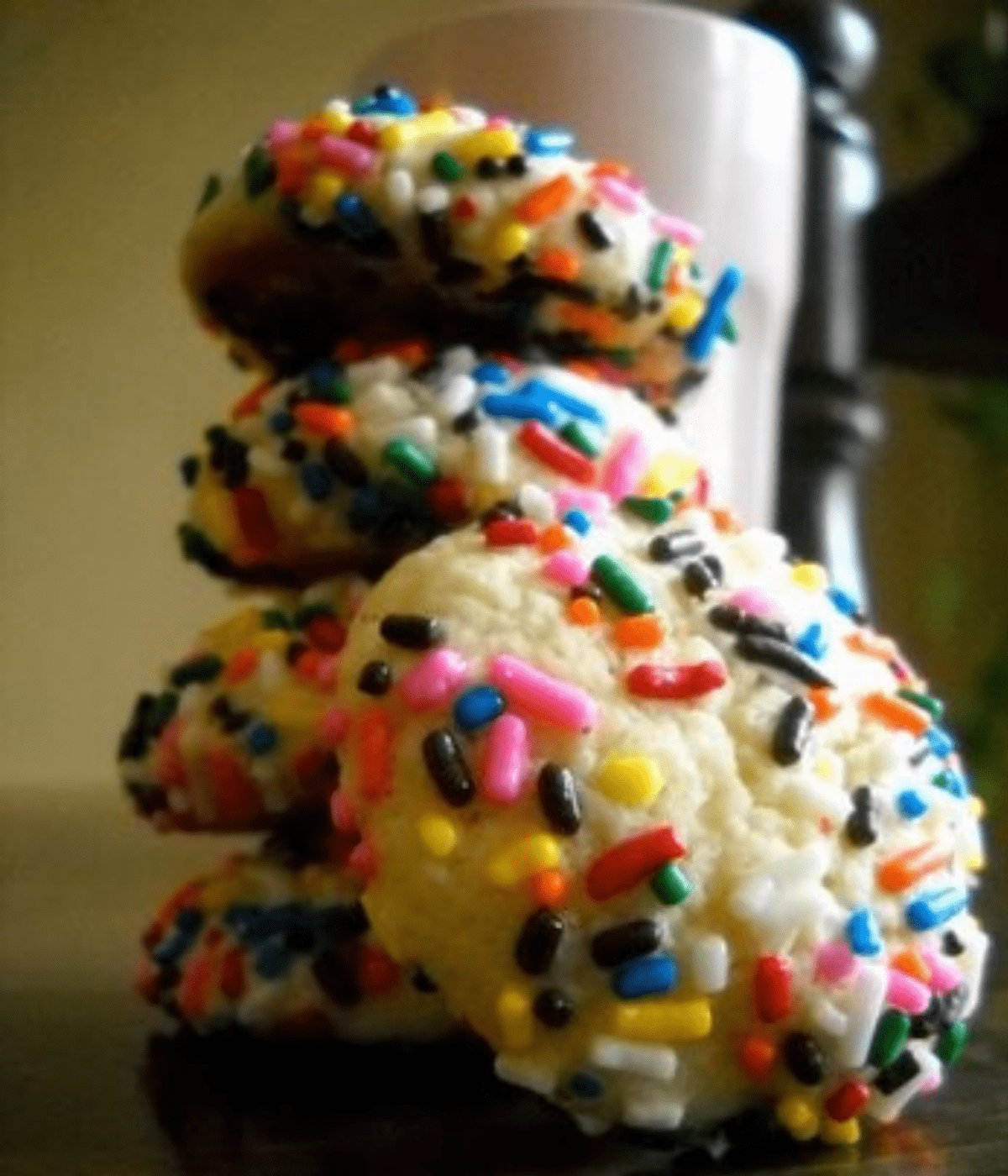 Rainbow Sprinkle Cookies - Cooking During Stolen Moments